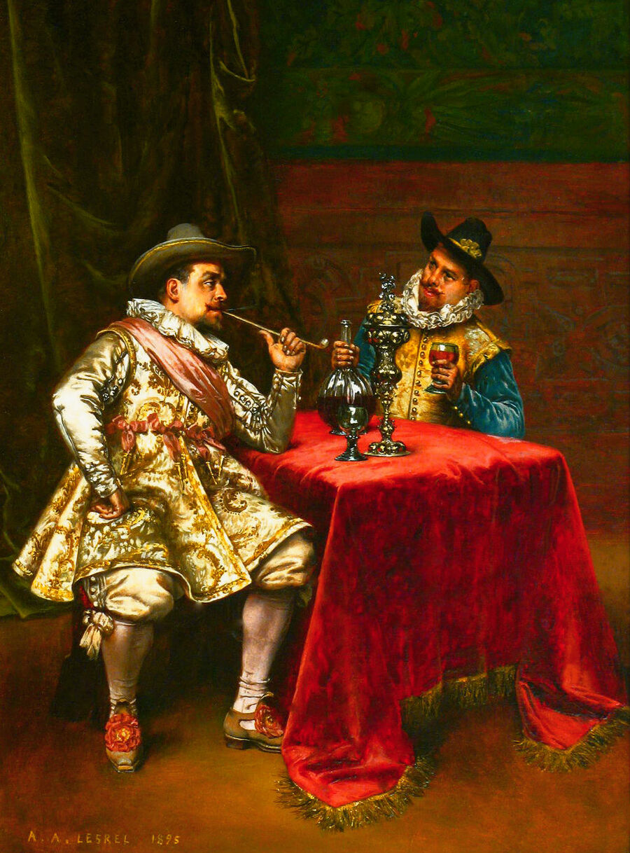 Jigsaw puzzle «Male conversation» - solve jigsaw puzzles online | PuzzleIt