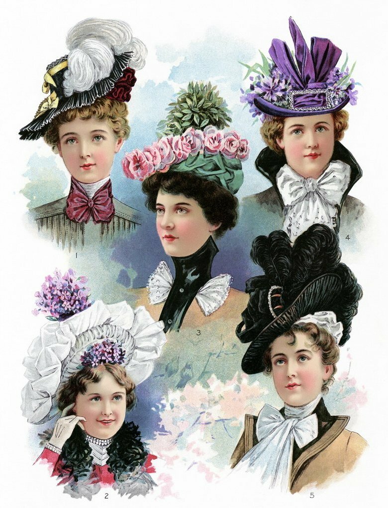 Jigsaw puzzle «Victorian hats» - solve jigsaw puzzles online | PuzzleIt