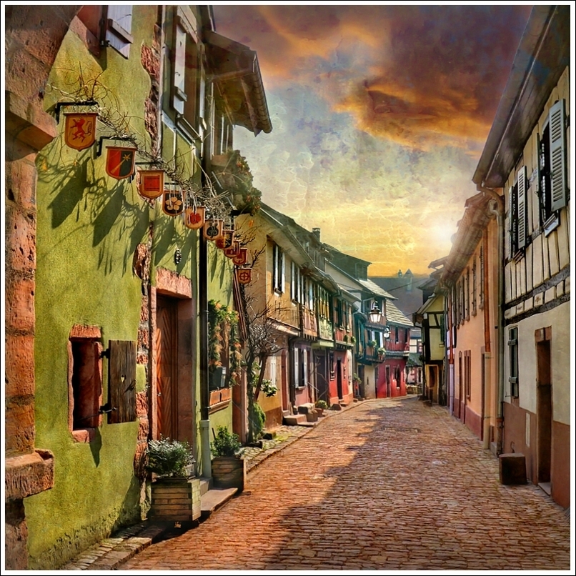Jigsaw puzzle «The street» - solve jigsaw puzzles online | PuzzleIt