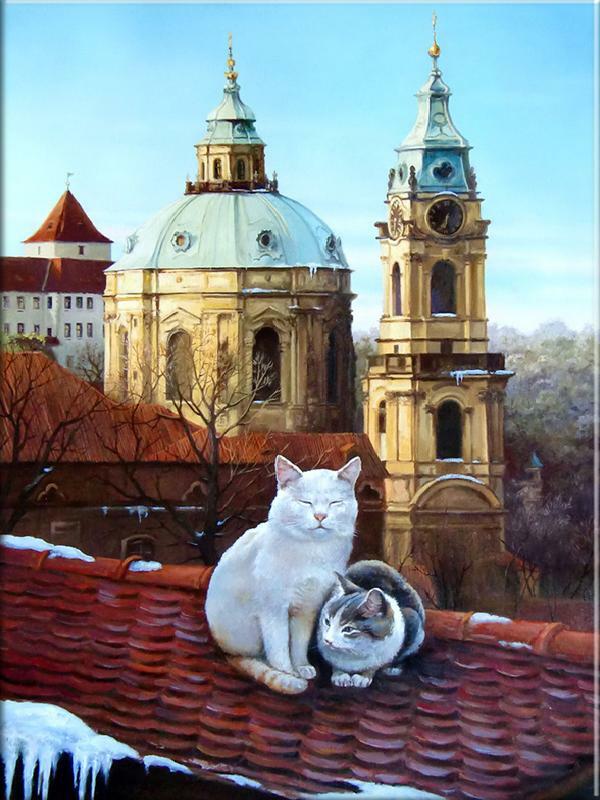 Jigsaw puzzle «Prague cats» - solve jigsaw puzzles online | PuzzleIt