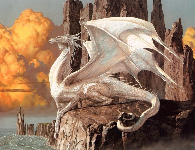 Jigsaw puzzle «Umaroth - white dragon» - solve jigsaw puzzles online ...