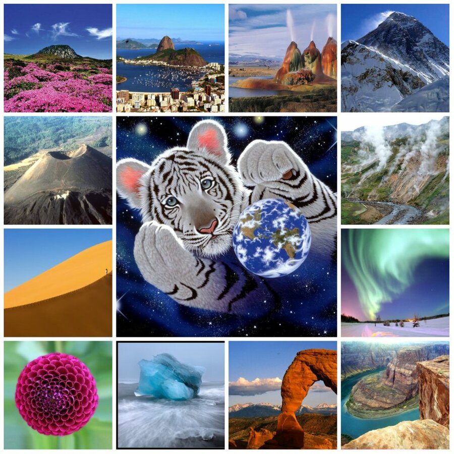 Jigsaw puzzle «Natural wonders of the Earth» - solve jigsaw puzzles ...