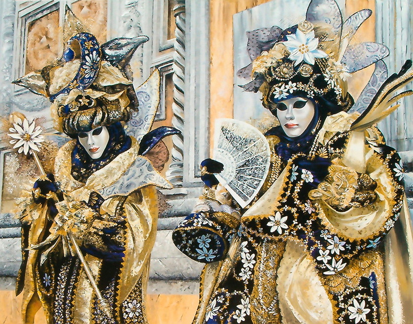 Jigsaw puzzle «"Venetian Masquerade" / Venetian Masquerade» - solve ...