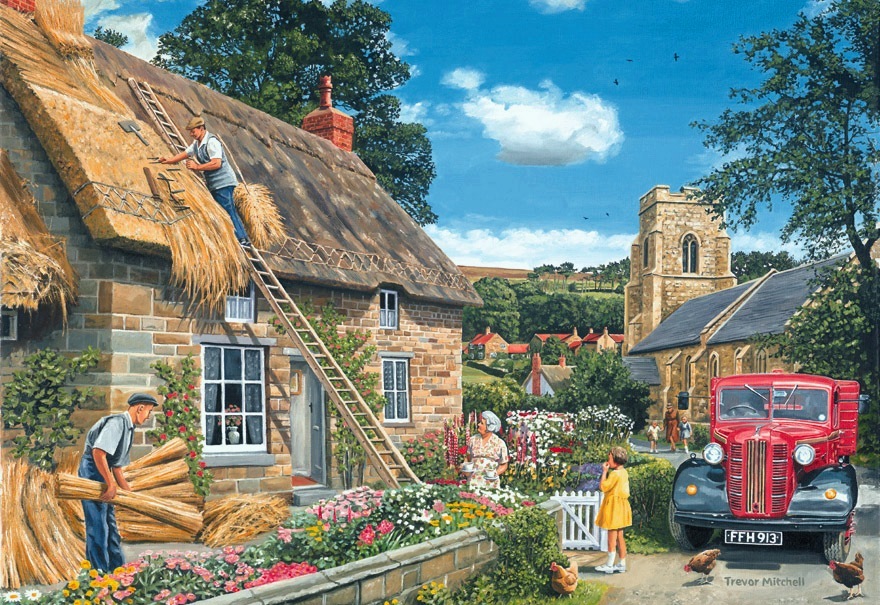 Jigsaw puzzle «Roof repair» - solve jigsaw puzzles online | PuzzleIt