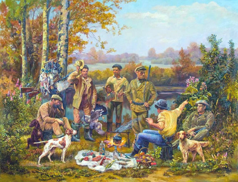 Jigsaw puzzle «Hunters» - solve jigsaw puzzles online | PuzzleIt