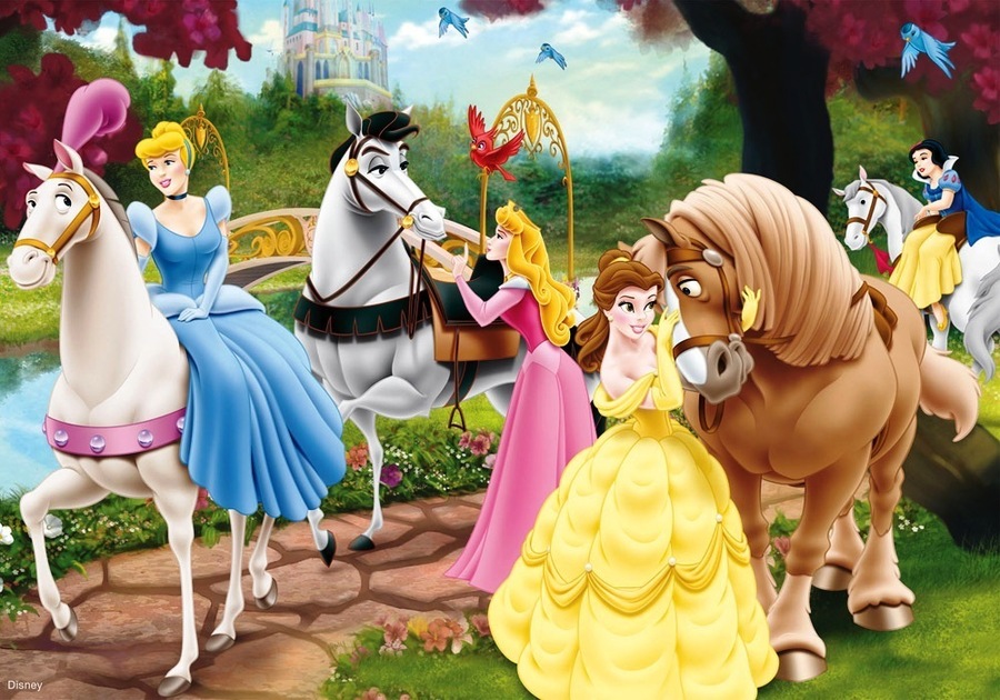 Jigsaw puzzle «Princesses on horseback» - solve jigsaw puzzles online ...