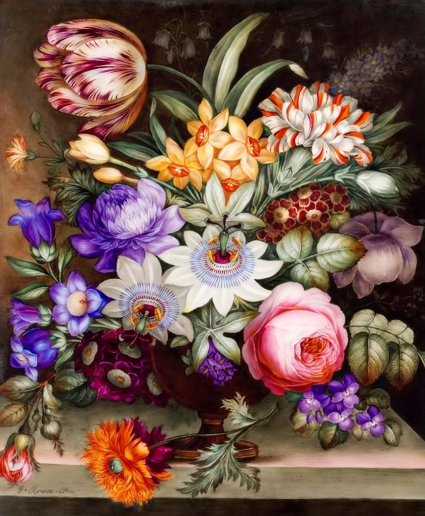 Jigsaw puzzle «Flowers on porcelain» - solve jigsaw puzzles online ...