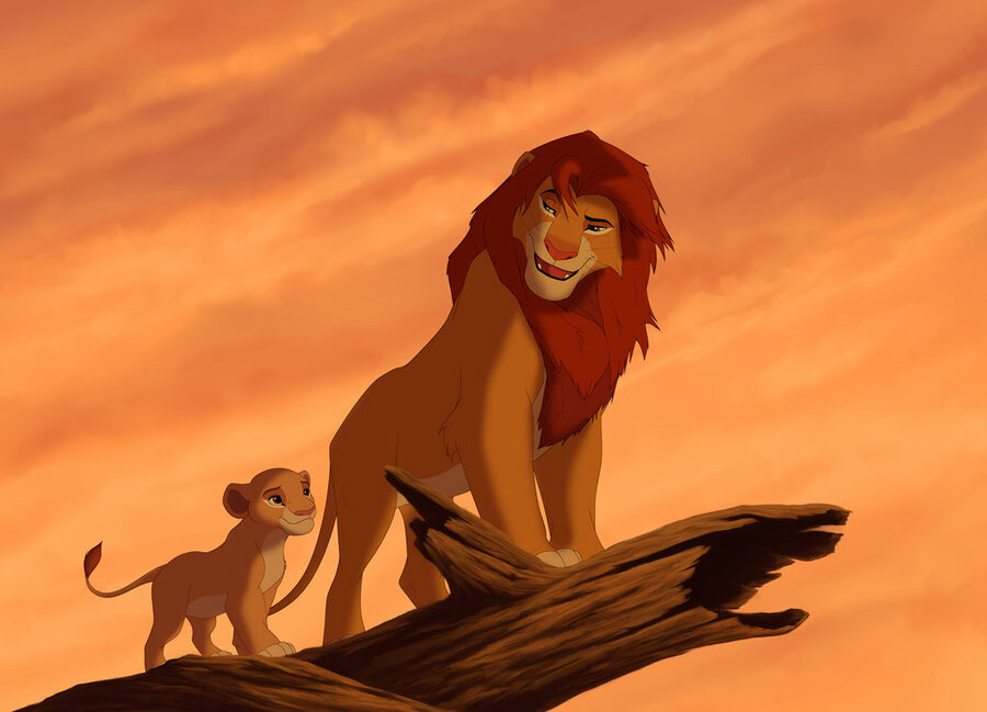 Jigsaw puzzle «Simba and his daughter Kiara» - solve jigsaw puzzles ...