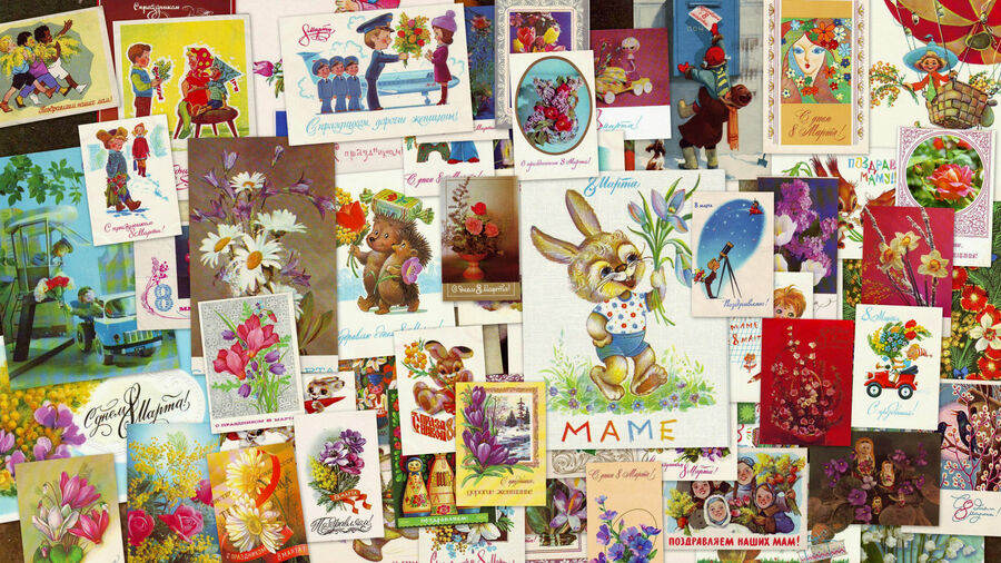 Jigsaw puzzle «Soviet postcards» - solve jigsaw puzzles online | PuzzleIt