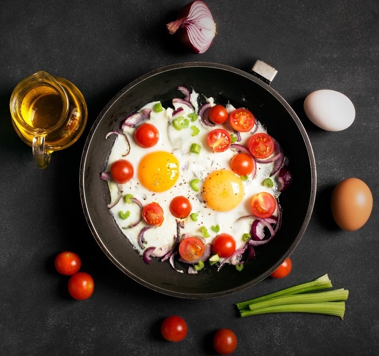 Jigsaw puzzle «Scrambled eggs with vegetables» - solve jigsaw puzzles ...