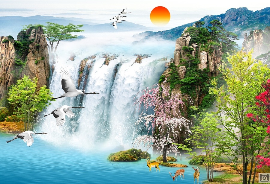 Jigsaw puzzle «Waterfall» - solve jigsaw puzzles online | PuzzleIt