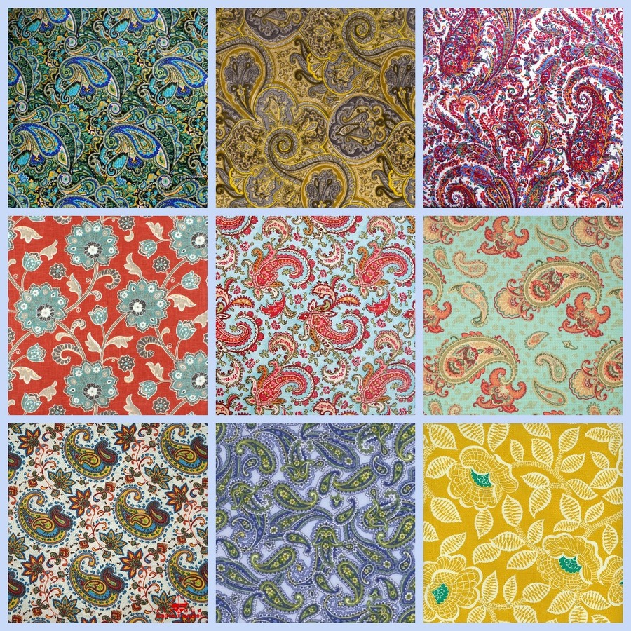 Jigsaw puzzle «Patterned fabrics» - solve jigsaw puzzles online | PuzzleIt