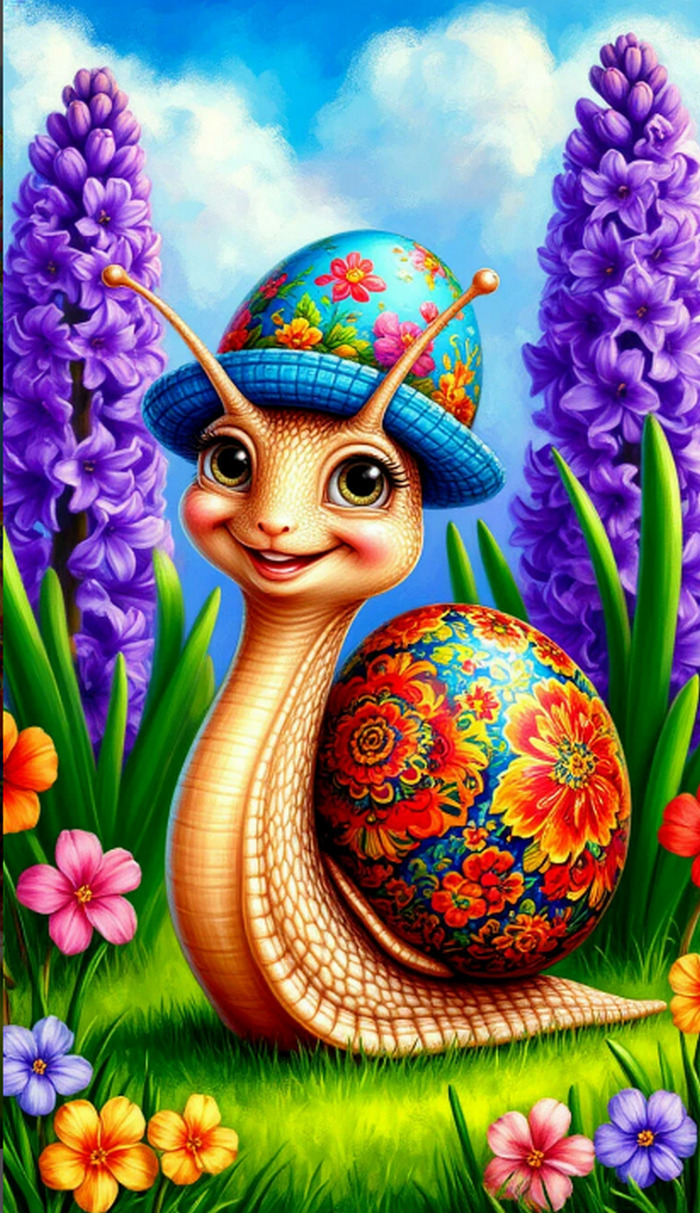 Jigsaw puzzle «Easter egg snail» - solve jigsaw puzzles online for free ...