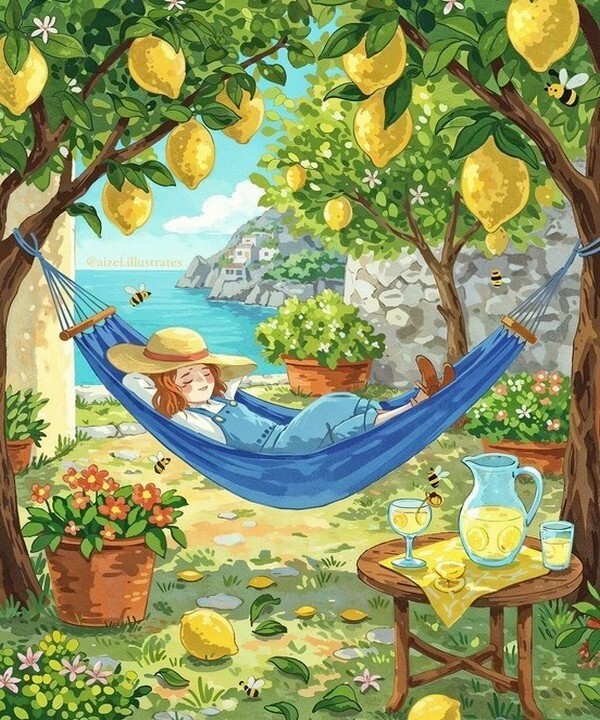 Jigsaw puzzle «Dream in the Lemon Garden» - solve jigsaw puzzles online ...
