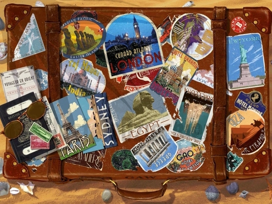 Jigsaw puzzle «Travel the world» - solve jigsaw puzzles online | PuzzleIt