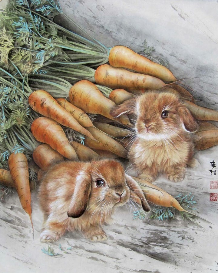Jigsaw puzzle «Rabbits and carrots» - solve jigsaw puzzles online ...