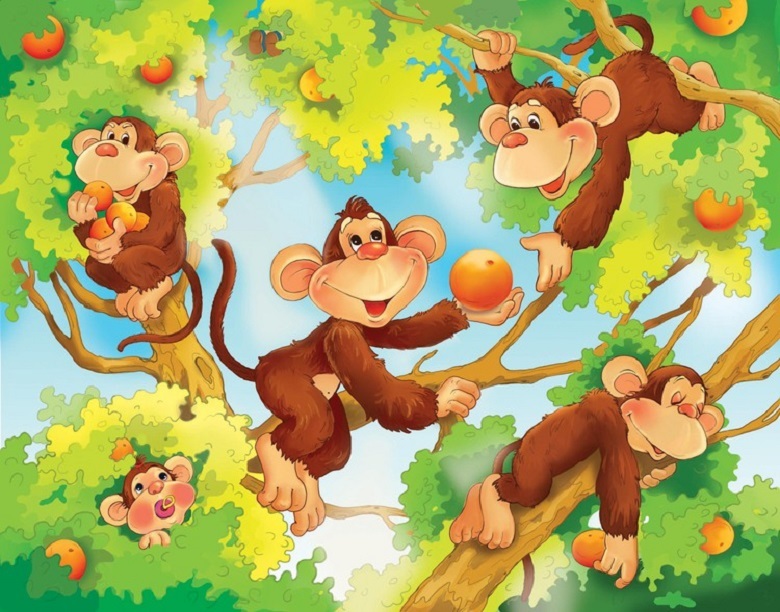 Jigsaw puzzle «Monkeys» - solve jigsaw puzzles online | PuzzleIt