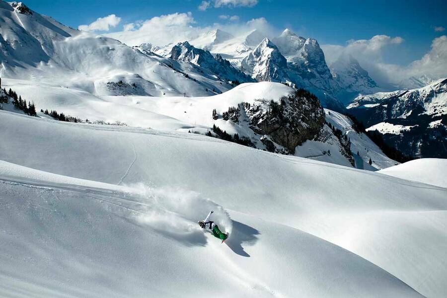 Jigsaw puzzle «Snow, mountains, snowboard» - solve jigsaw puzzles ...