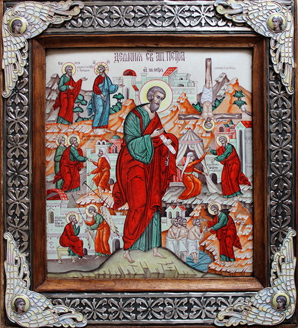 Jigsaw puzzle «Icon of the Acts of the Holy Apostle Peter» - solve ...
