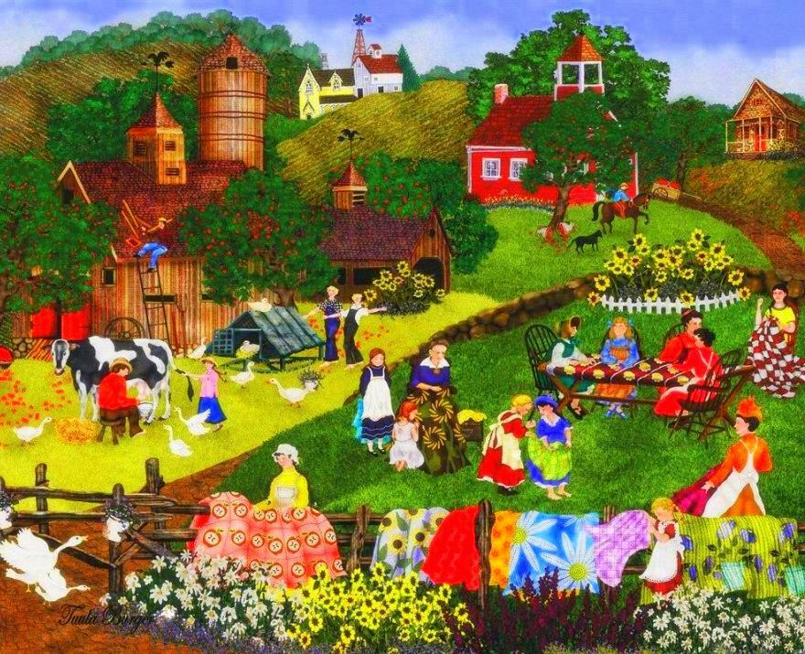 Jigsaw puzzle «Patchwork quilts» - solve jigsaw puzzles online | PuzzleIt