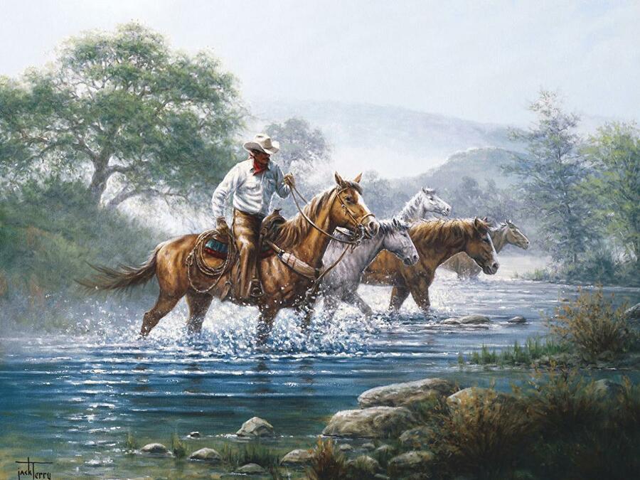 Jigsaw puzzle «Cowboy» - solve jigsaw puzzles online | PuzzleIt